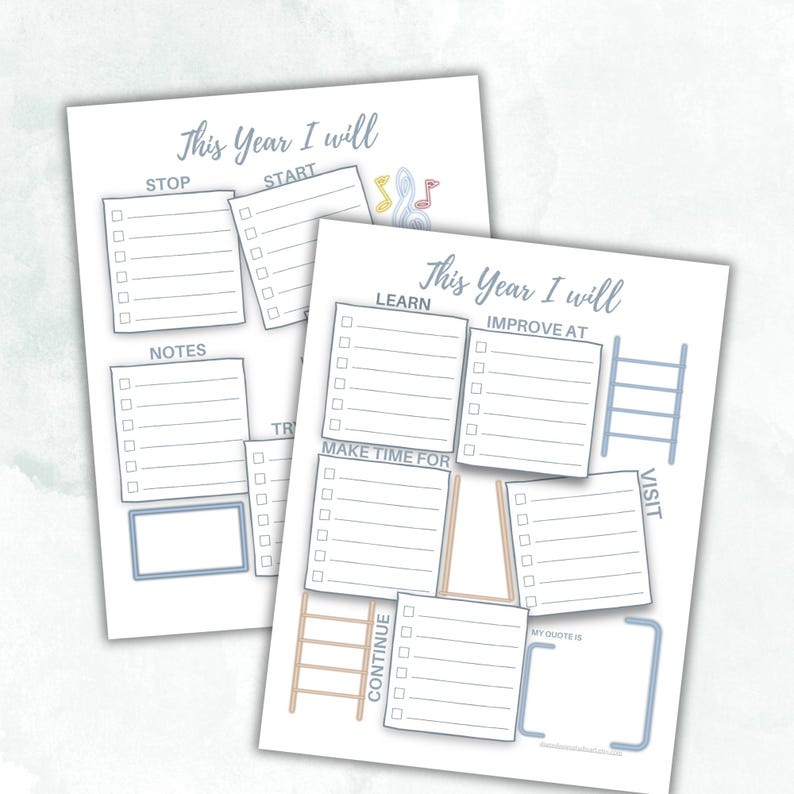 New Years Resolution Journal Prompts for New Year Resolution Gratitude ...