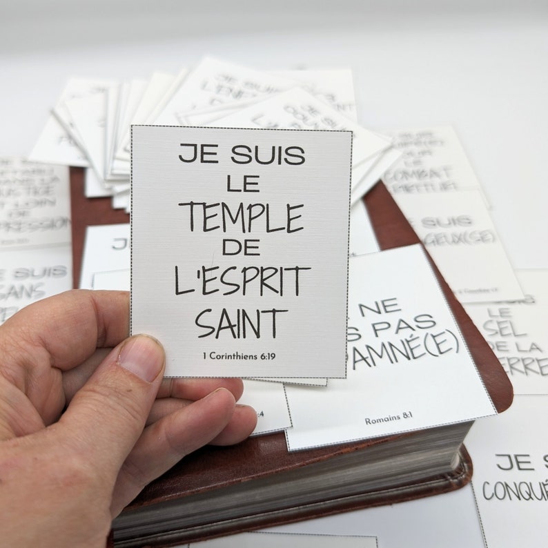 Identity in Christ Affirmation Quote Christian French Bible Verse Quote ...