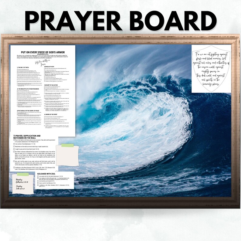 Full Armor of God Prayer Printable Christian Shield Prayer Point ...