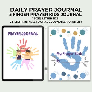 5 Finger Kid Prayer Finger Printable Daily Prayer for Kids Printable ...