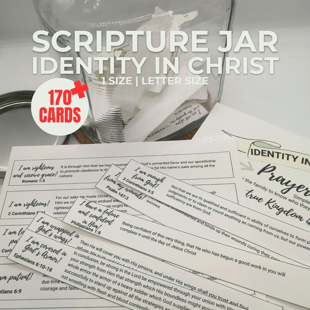 Family Activity Kit DIY Bible Verse Jar DIY Scripture Prayer Jar ...