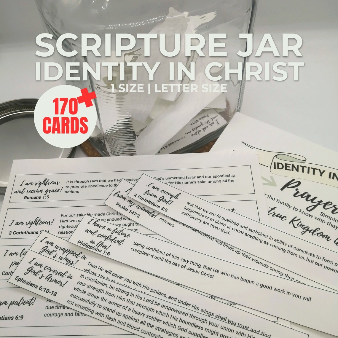 Family Activity Kit DIY Bible Verse Jar DIY Scripture Prayer Jar ...