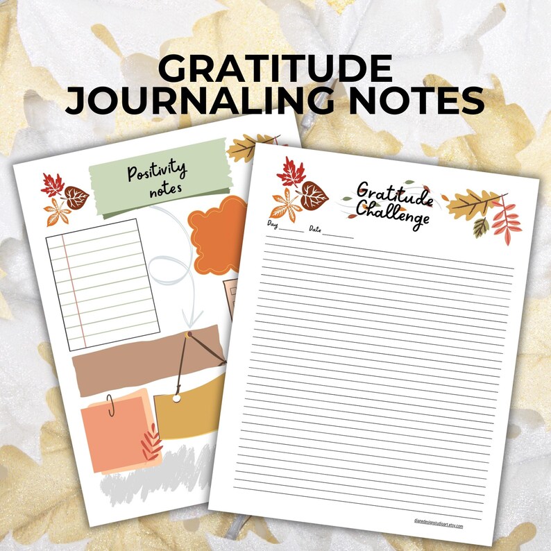 30 Day Gratitude Challenge Printable Gratitude Journal Printable 30 Day ...