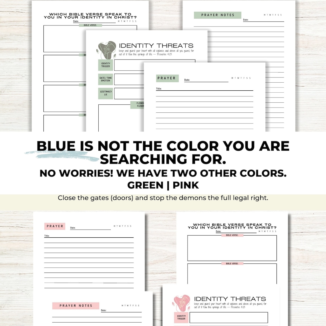 Identity in Christ Printable Worksheet Growing in Christ Worksheet ...