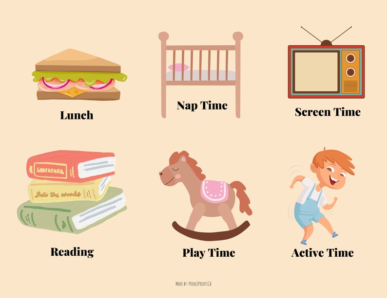 Childcare Routine Cards Printable Bundle - Etsy