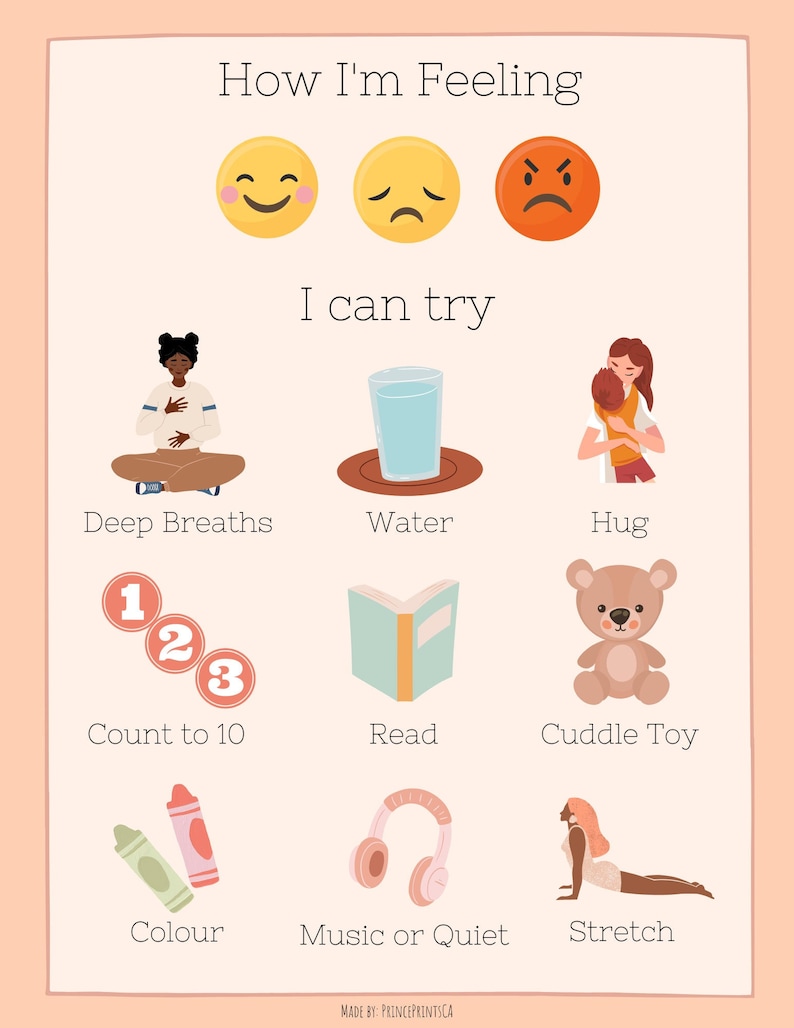 Calm Corner Printable - Etsy