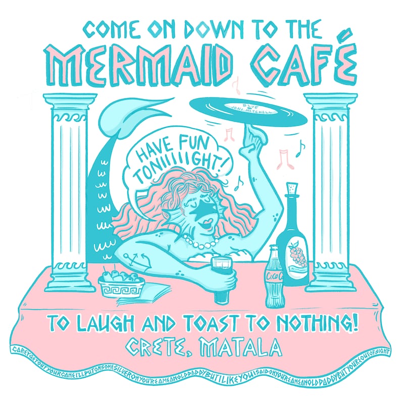 Joni Mitchell Mermaid Café (carey) T-shirt - Etsy