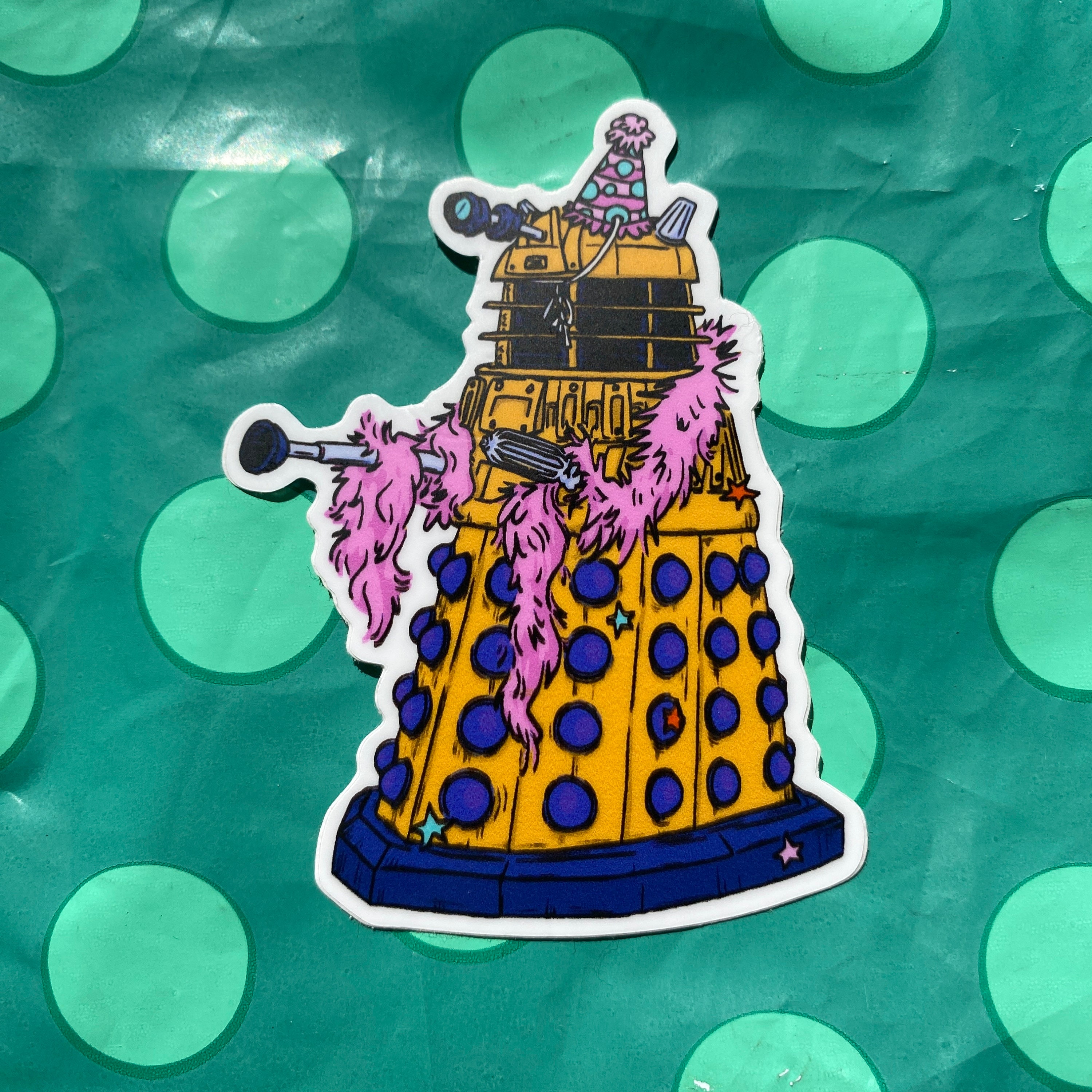 Yellow Party Dalek Sticker (doctor Who Fan Art) - Etsy UK