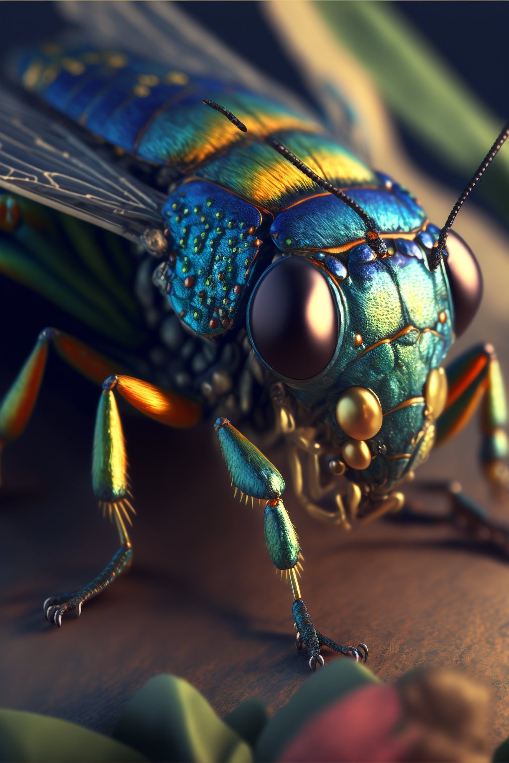 Macro Insect Shot, Poster, Digital Download Home Decor, Digital Art ...