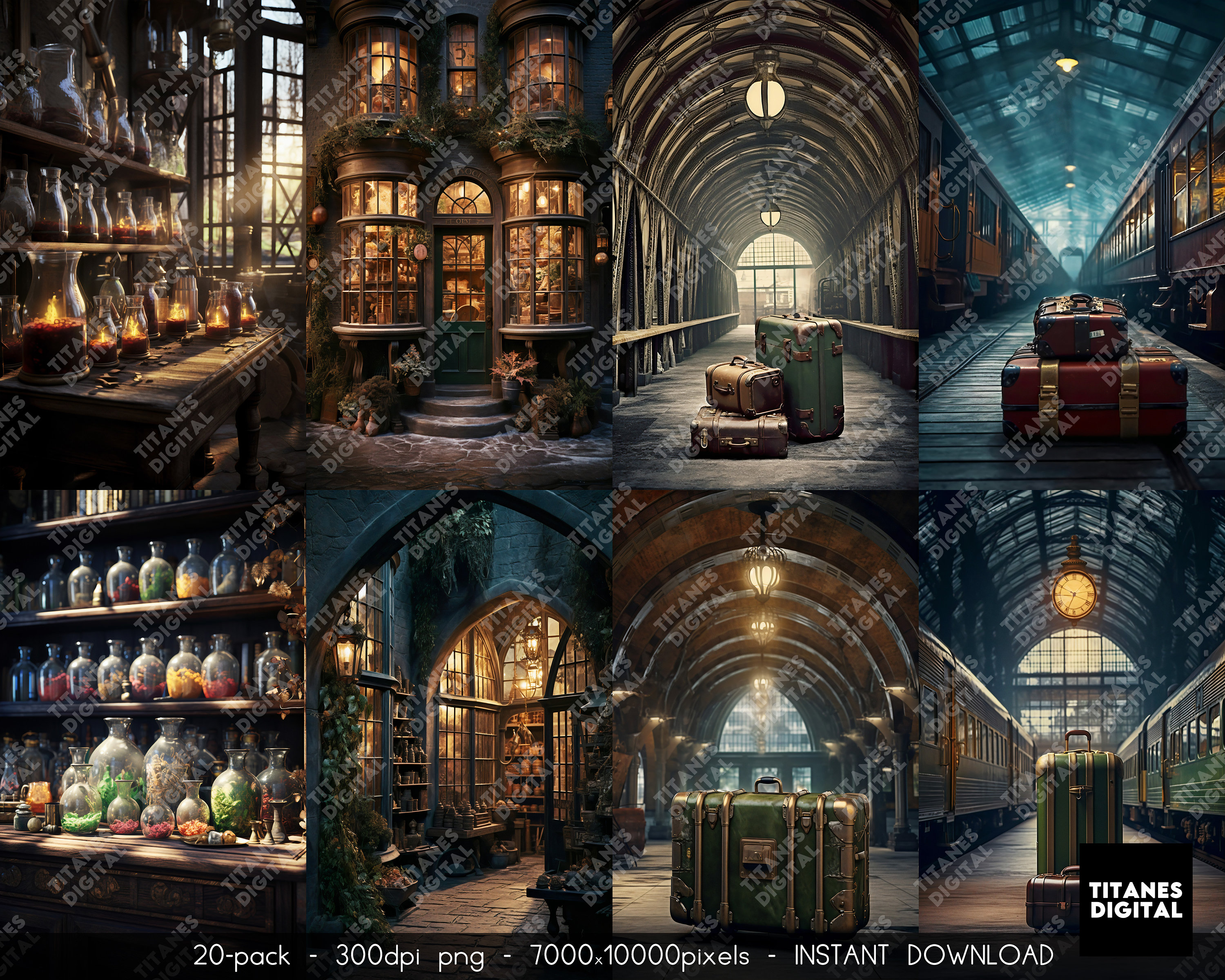 20 Wizard Backgrounds Magical Wizard Backdrop Wizard Magic - Etsy UK