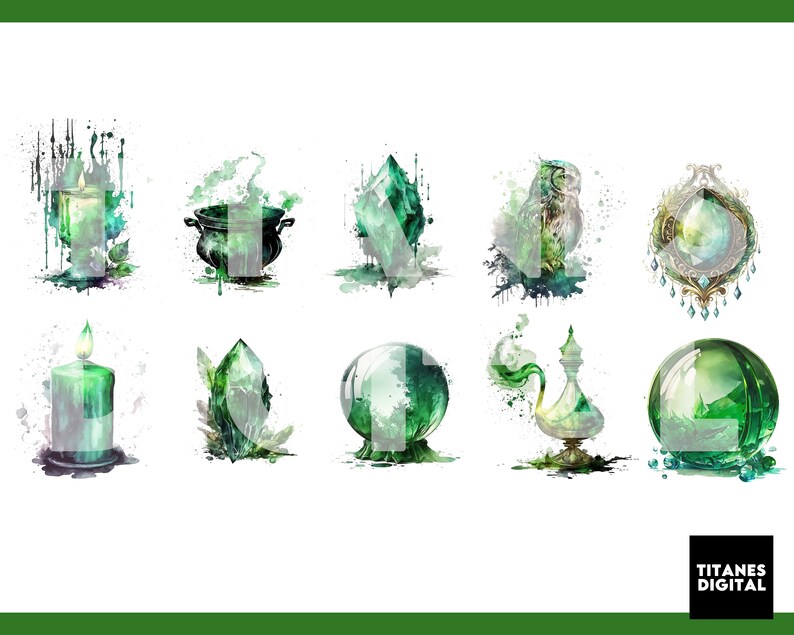 Green Witch Clipart Witch Clip Art Png Magic Clip Art - Etsy