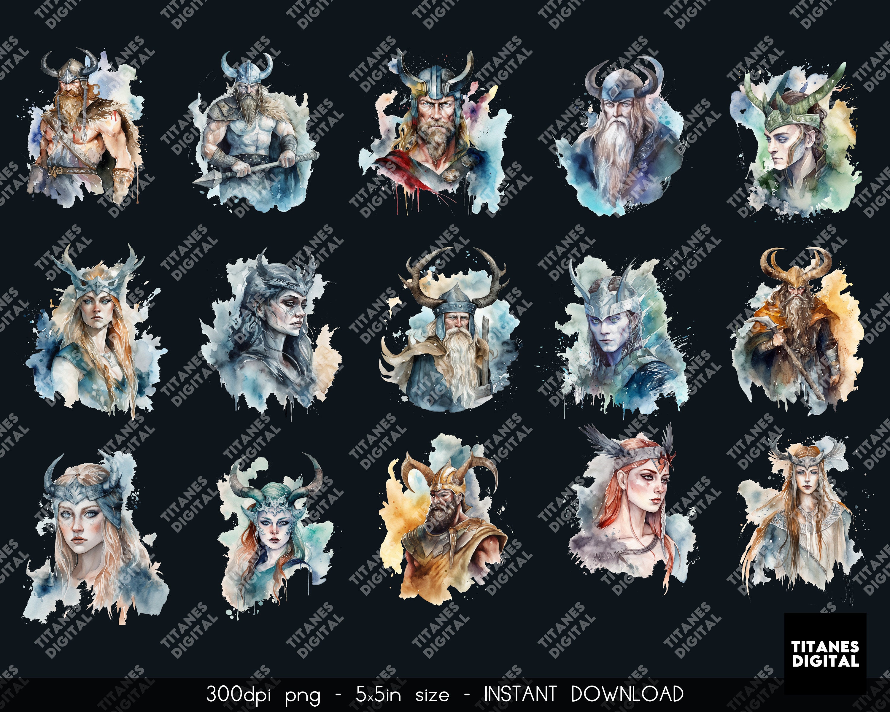 100 Ancient History Clipart Bundle Celtic Watercolor - Etsy