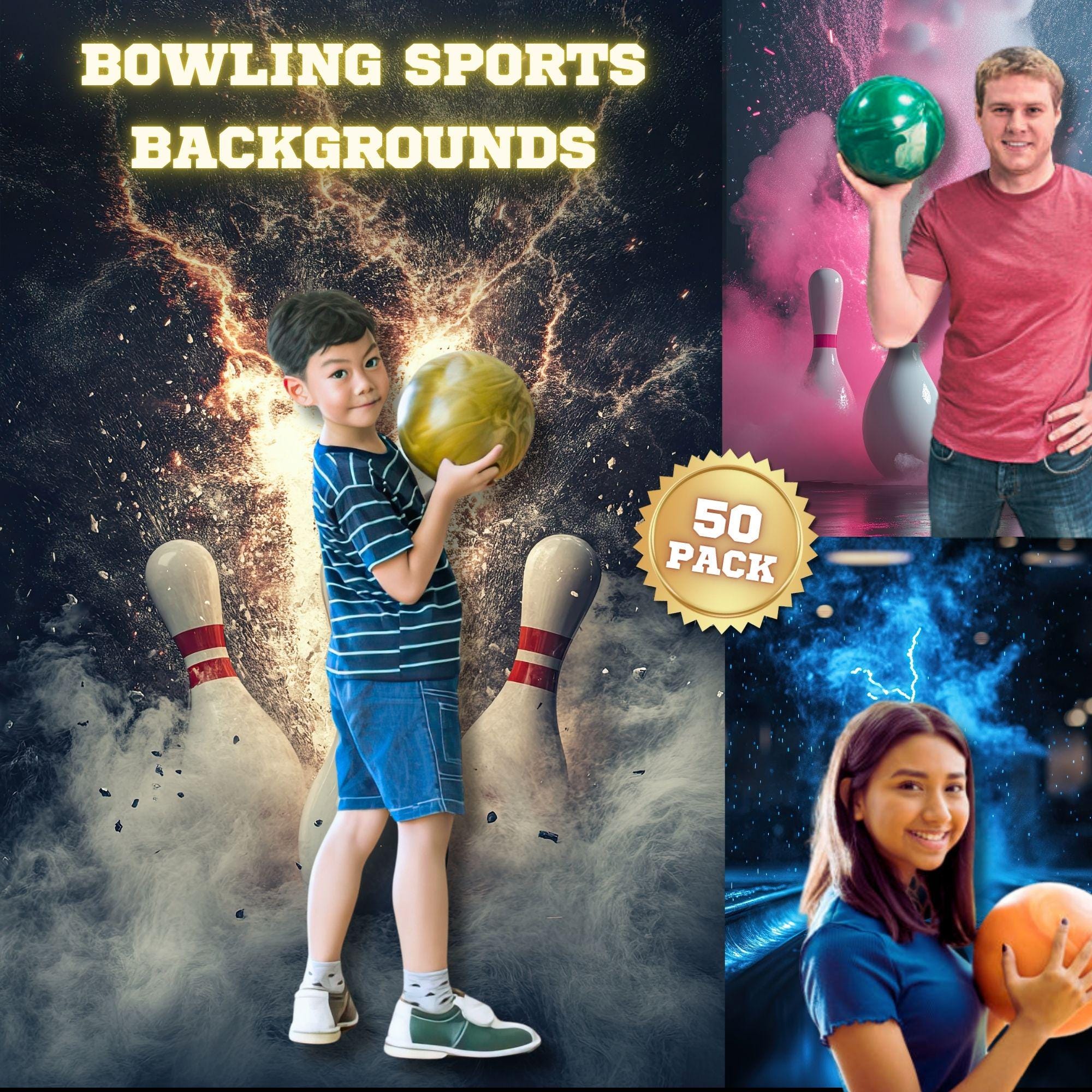 Bowling Sports Backgrounds: 50 Digital Photography Backdrops (digital ...