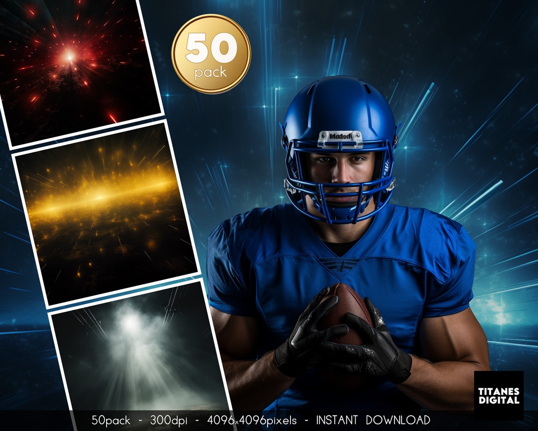 50 Laser Light Sports Digital Backdrops: Basketball, Baseball, Football ...