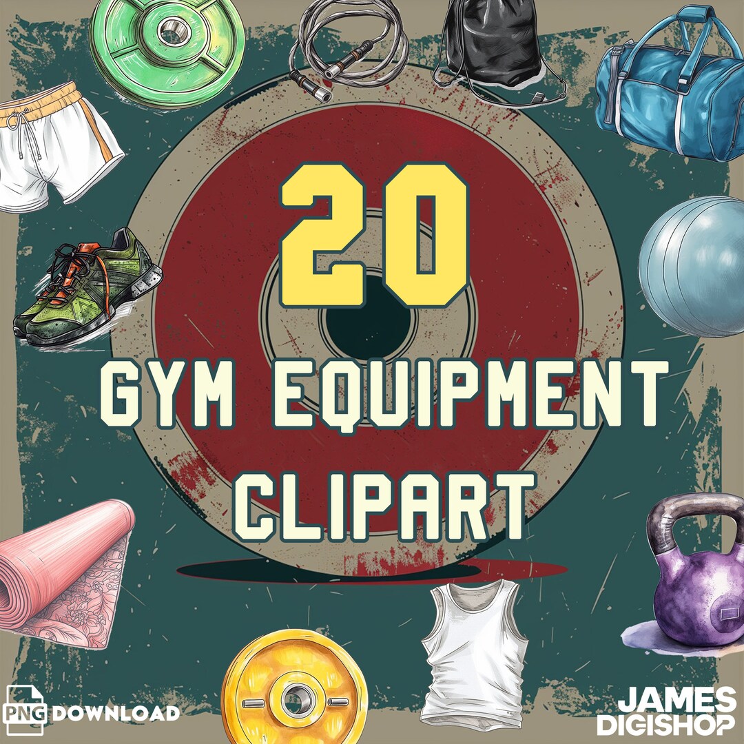 Gym Fitness Clipart, Fitness Planner Clip Art, Crossfit Clipart ...