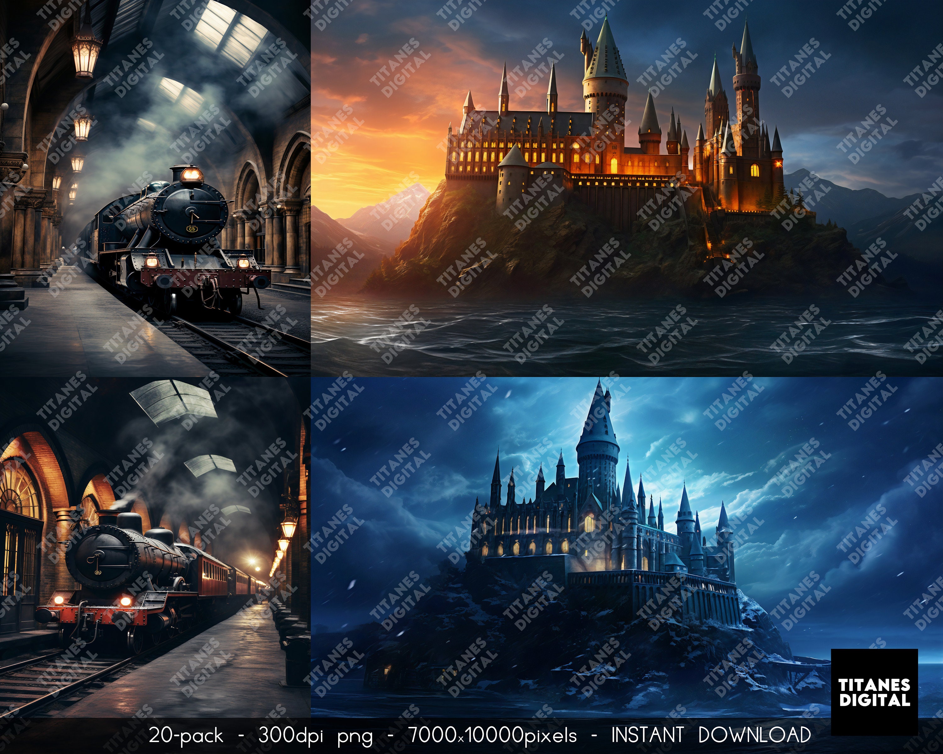 20 Wizard Backgrounds Magical Wizard Backdrop Wizard Magic - Etsy UK