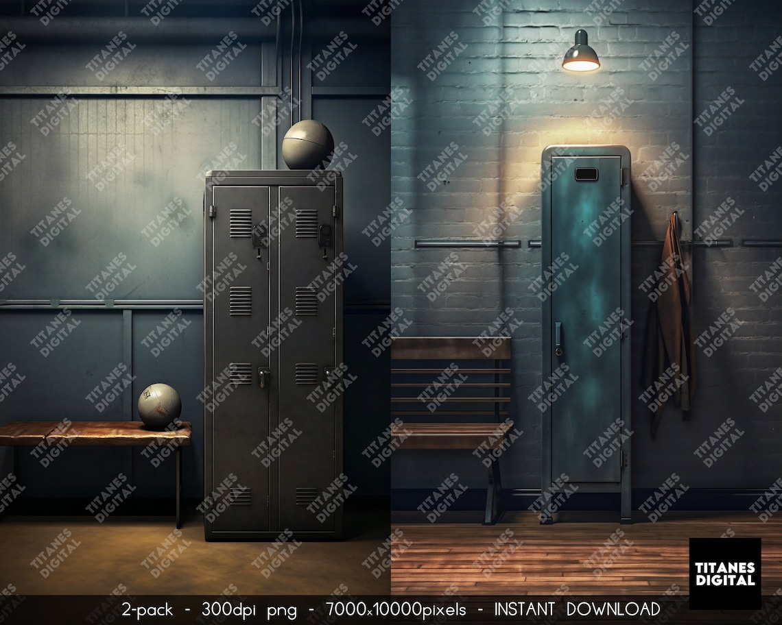 Locker Room Backdrops Superhero Backdrop Cityscape Digital - Etsy Canada