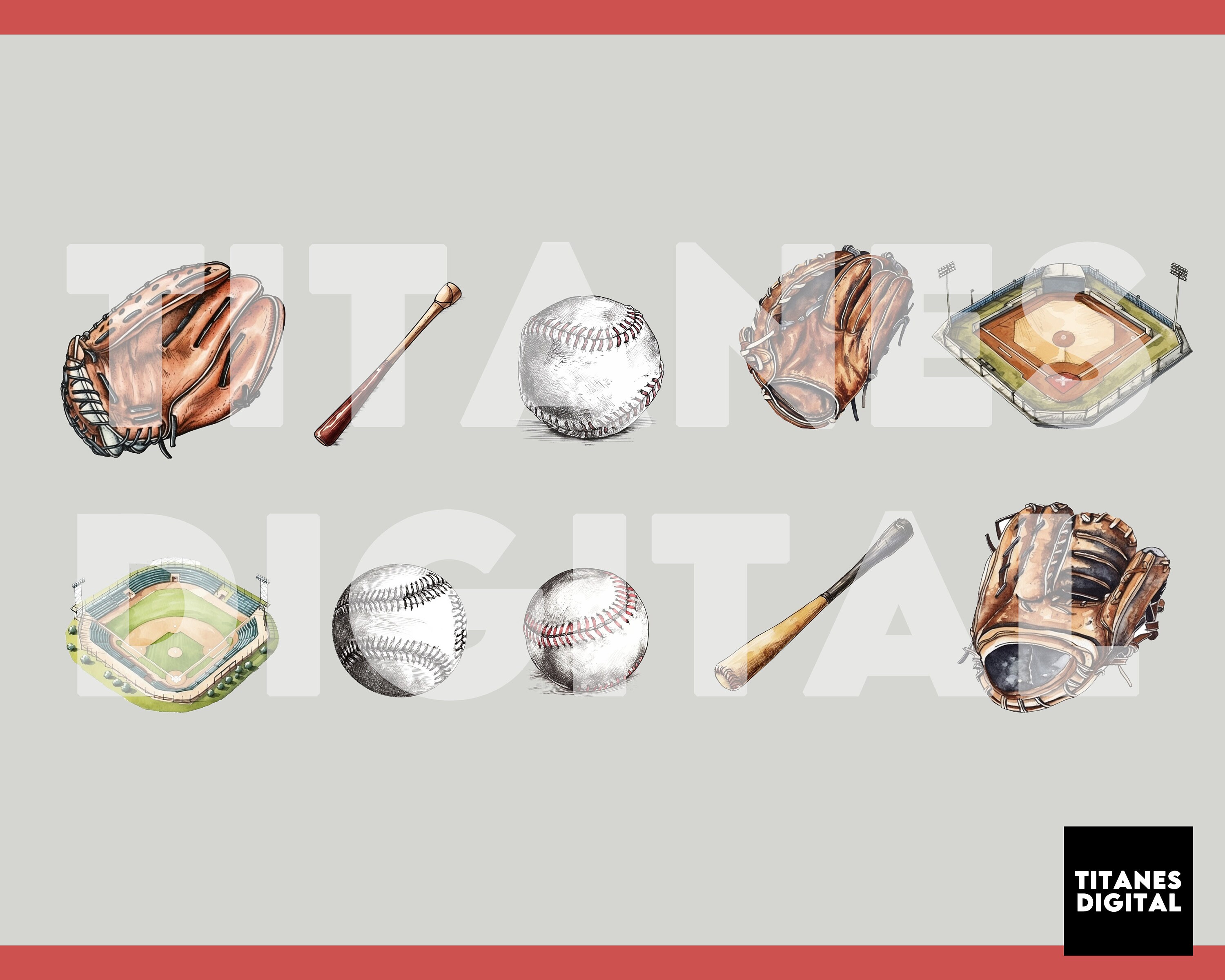 Watercolor Baseball Clipart Sports Clip Art Kids Sport Clip - Etsy