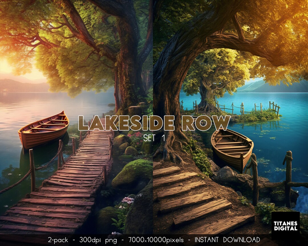 Boat Digital Background, Lakeside Backdrops, Fine Art Digital Backdrops ...