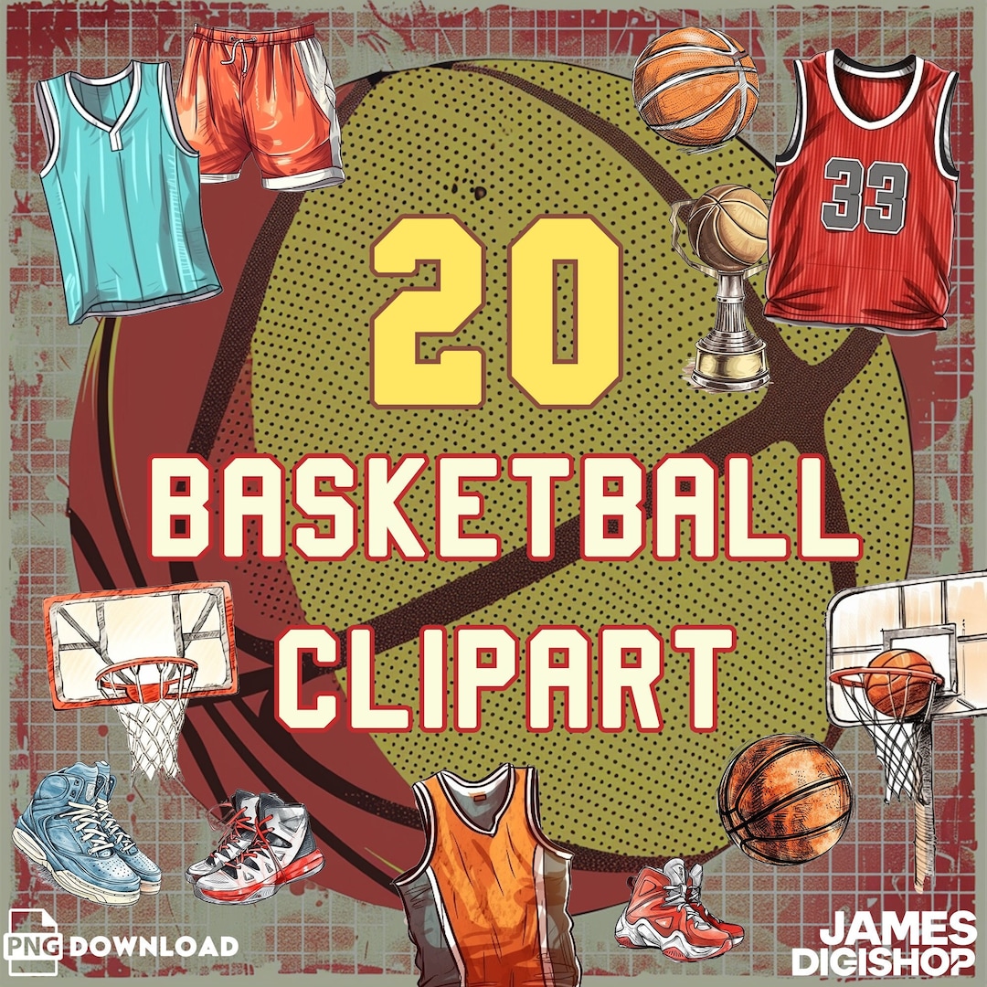 Watercolor Basketball Clipart, Sports Clip Art, Kids Sport Clip Art ...