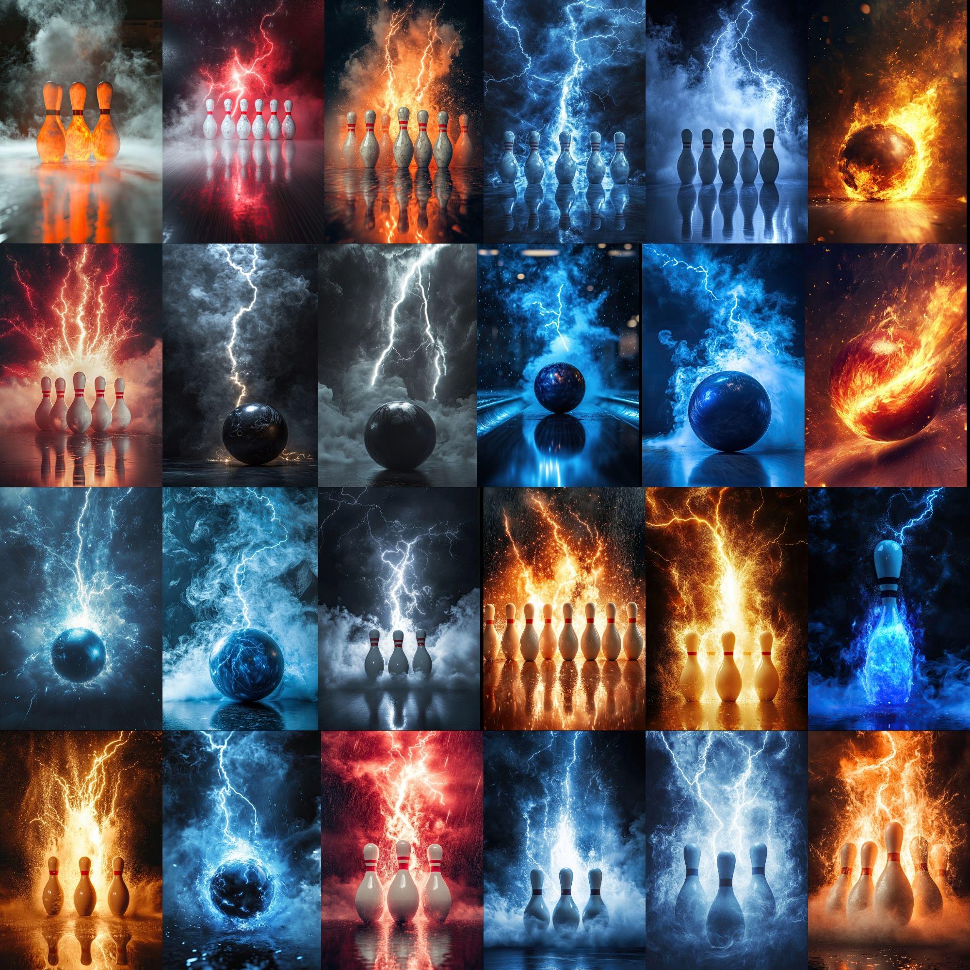 Bowling Sports Backgrounds: 50 Digital Photography Backdrops (digital ...