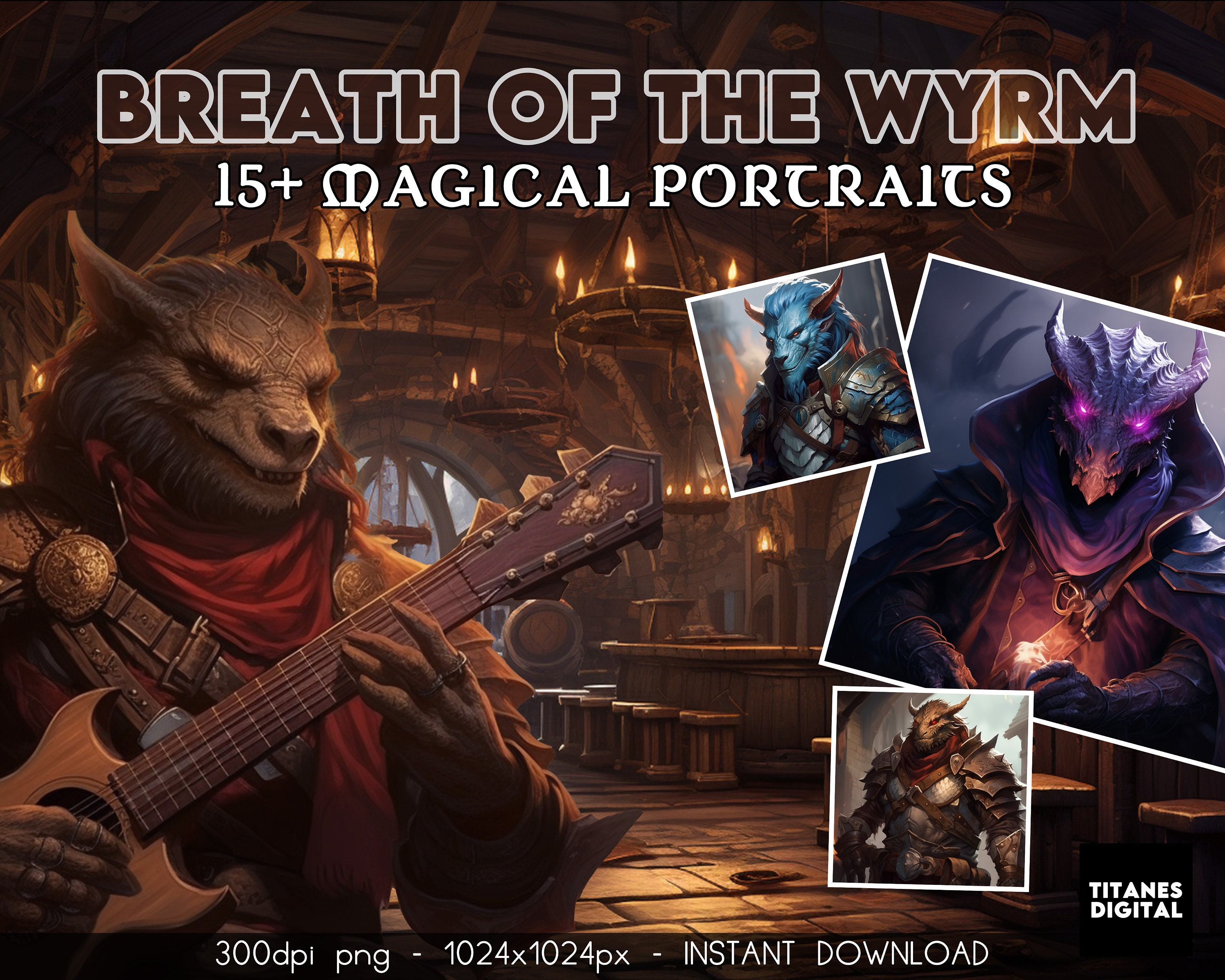 15 Dragonborn Character Portraits Dragonborn Portraits DND - Etsy