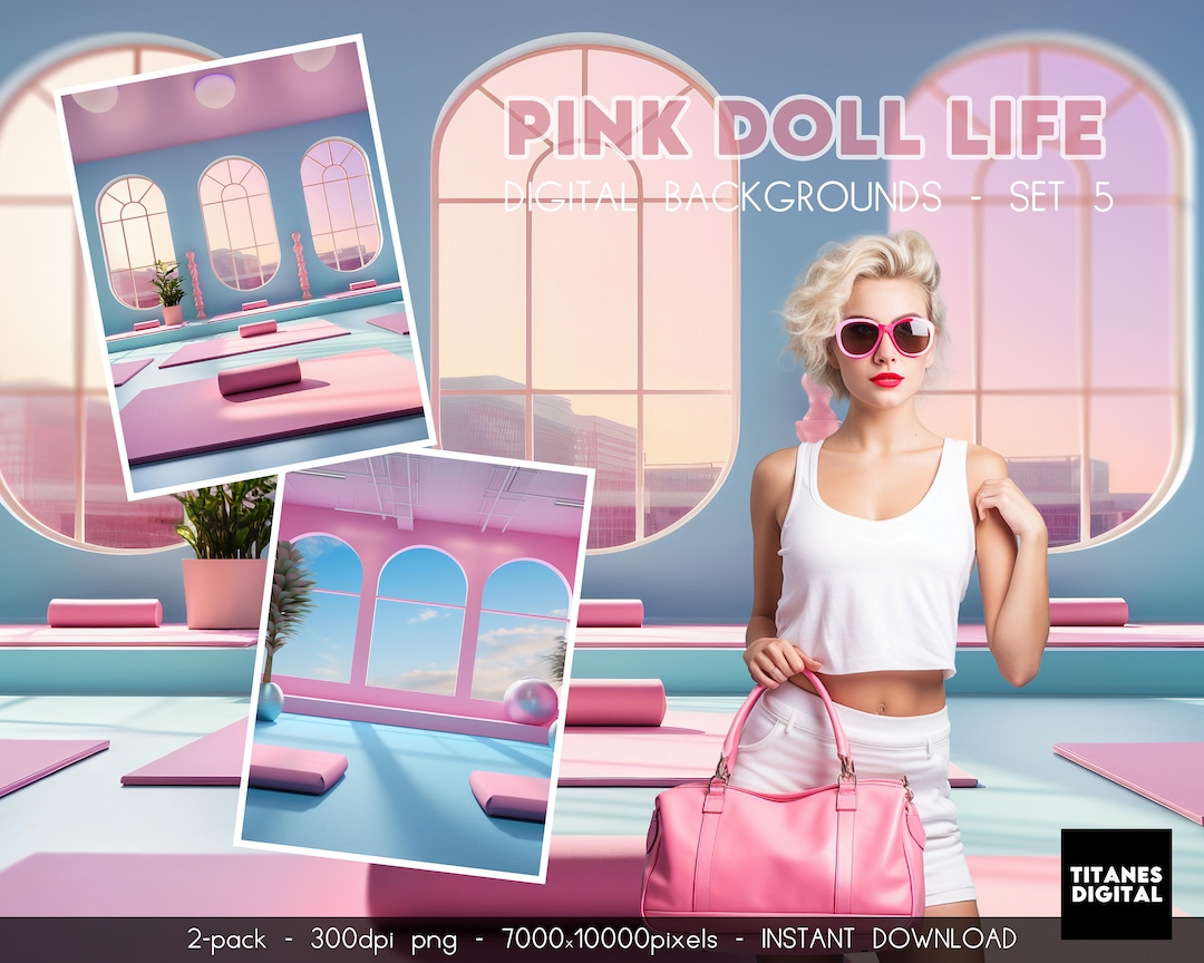 Pink Studio Background, Pink Gym Backdrop, Pink Exercise Background ...