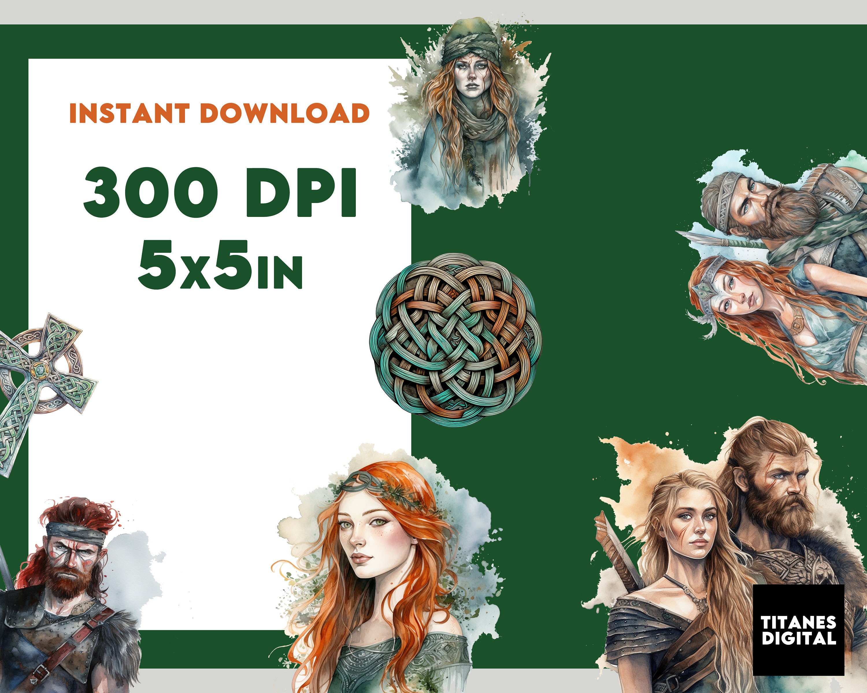 Celtic Clipart Celtic Warrior Clip Art PNG Transparent - Etsy