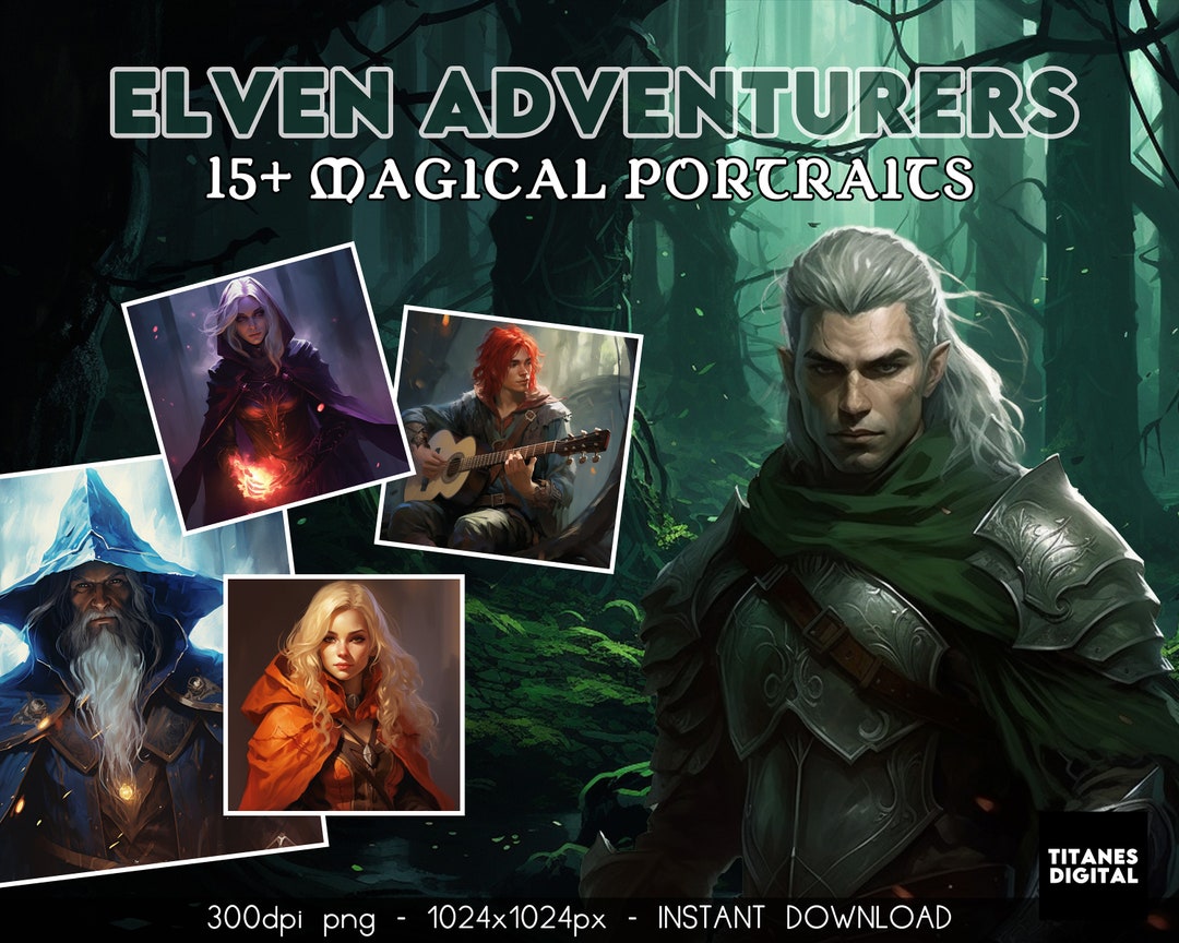 15+ Elf Character Portraits, Elven Portraits, DND Character Portraits ...