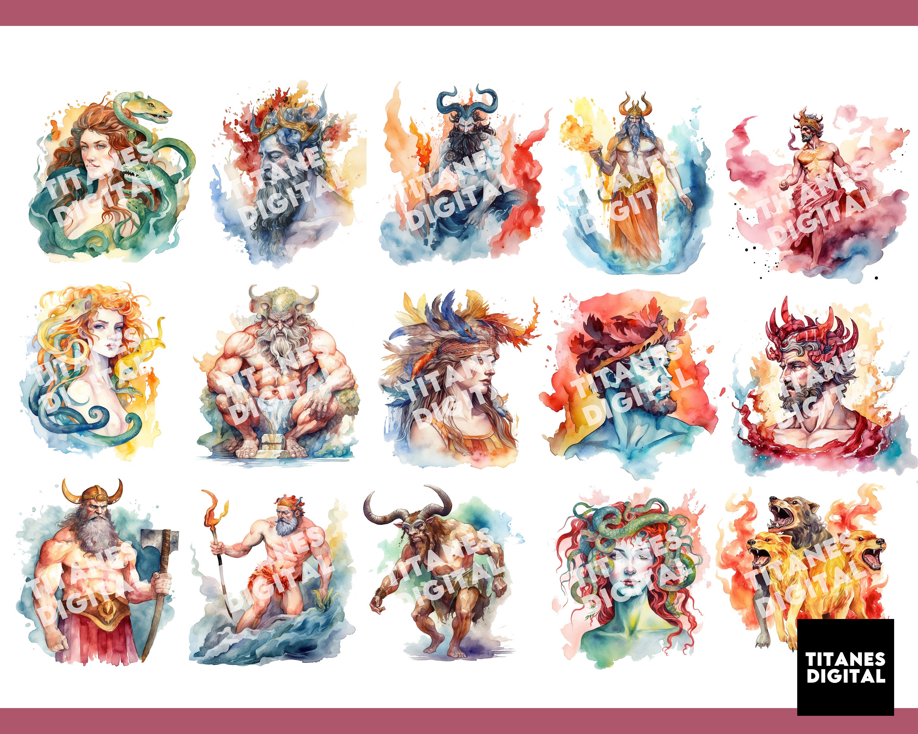 Villains of Greek Mythology Fantasy PNG Transparent - Etsy Australia