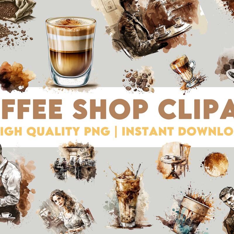 Cafe Clip Art - Etsy