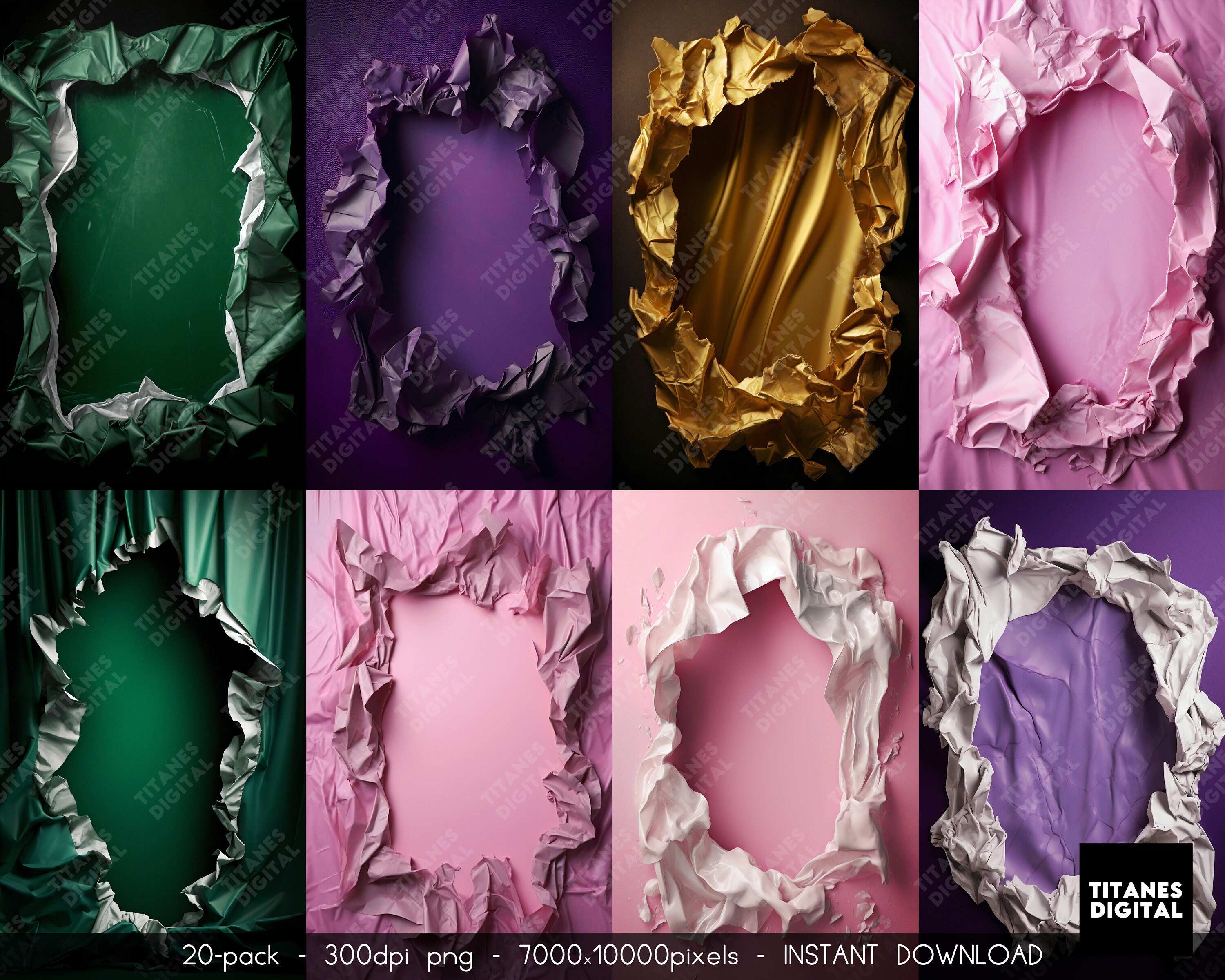 20 Ripped Paper Backdrop Overlay Ripped Paper PNG Digital - Etsy