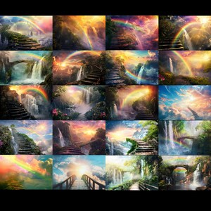 Pet Memorial Backgrounds: Rainbow Heaven Poster (digital Download) - Etsy