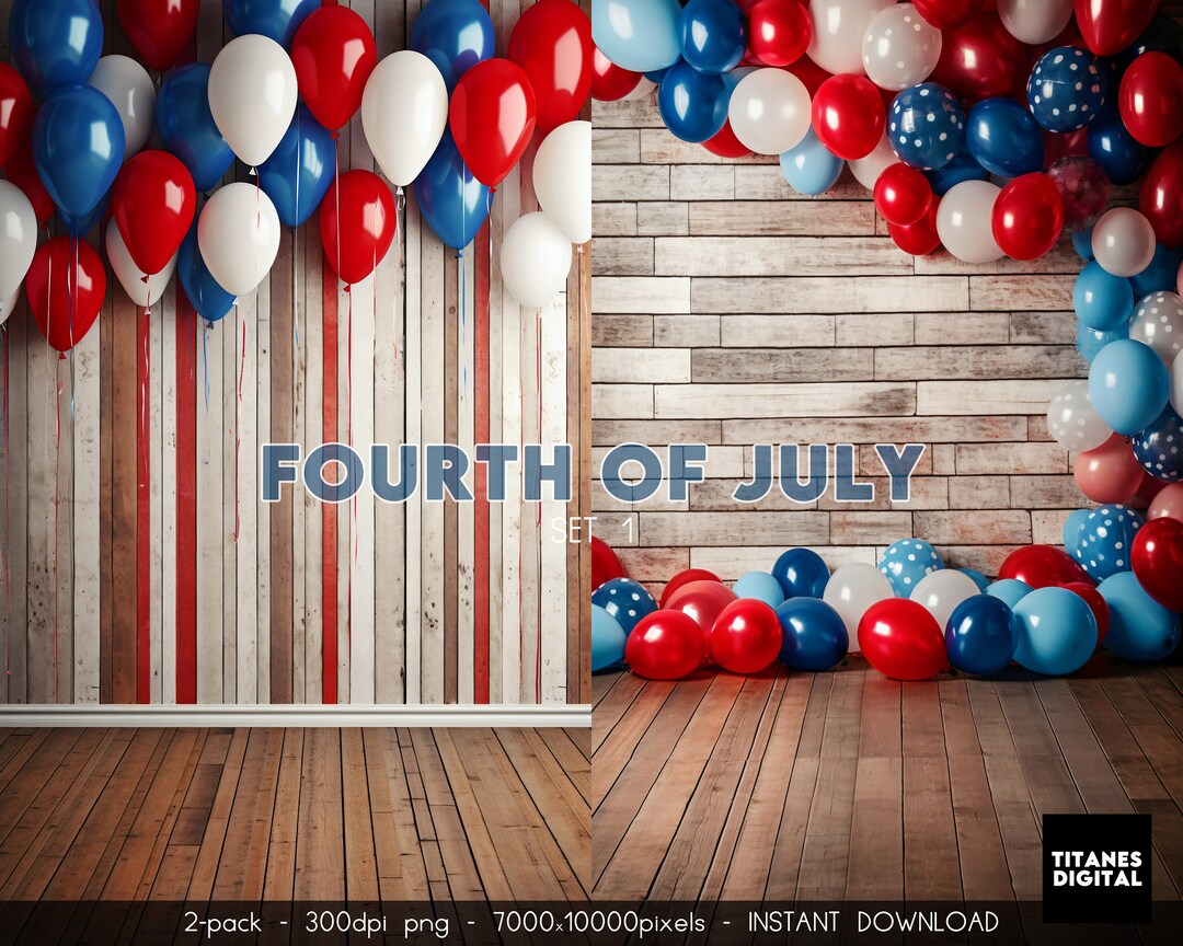 Fourth of July Background, Balloon Arches Backdrop, Balloon Background ...