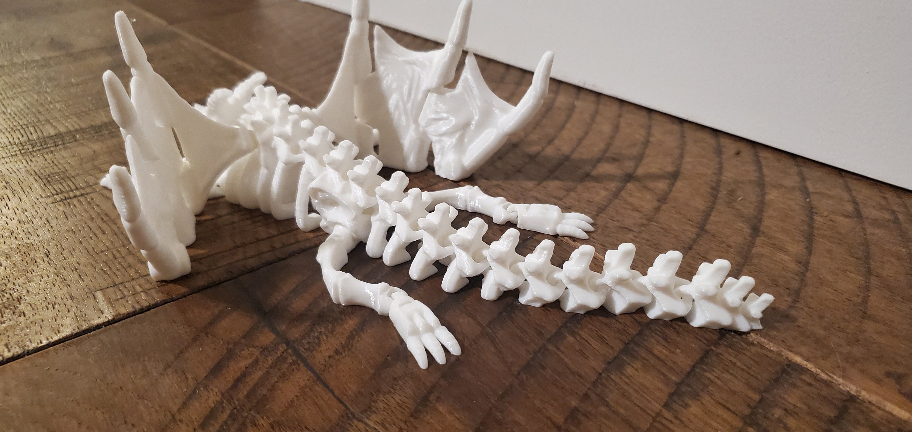 Articulating 3D Printed Skeleton Dragon - Etsy