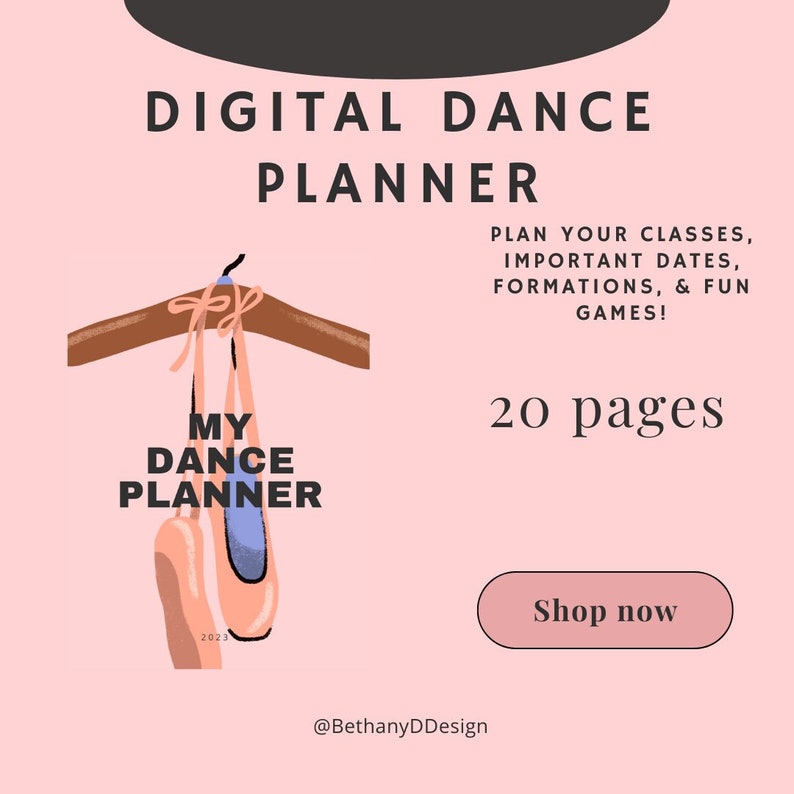 Dance Teacher Lesson Planner for Choreography, Dance Class - Etsy