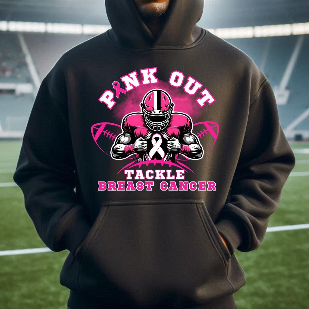 Breast Cancer Football Pink Out PNG Sport Breast Cancer Png, Pink ...