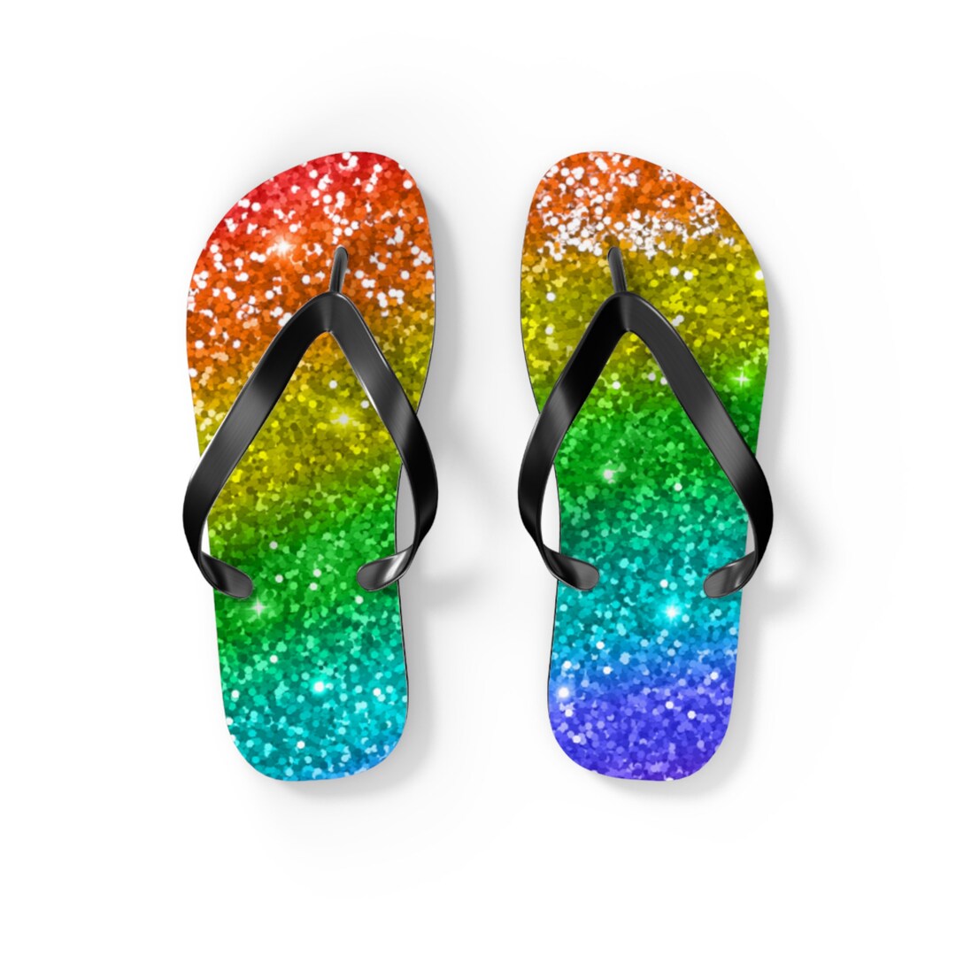 LGBTQIA Pride Flip Flops Gay Pride Colors Gay Pride Flip - Etsy