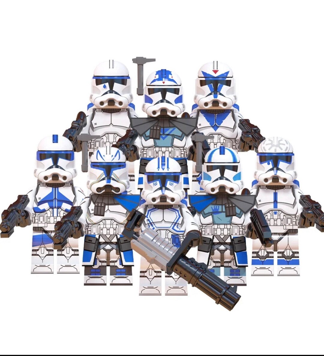 MOC Wars 501st ARC Trooper Fives Echo Kix Hardcase Jesse Dogma - Etsy