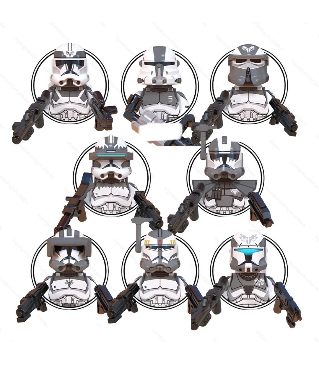 Wolfpack Clone Trooper Star Wars Heavy Infantry Wolf Commandos ...