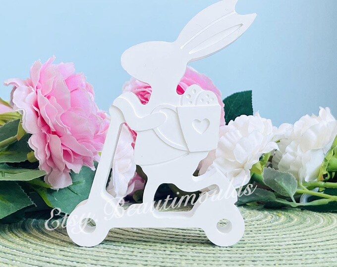 Silicone Mold, Rabbit Riding Scooter , Easter Bunny , Easter Eggs ...