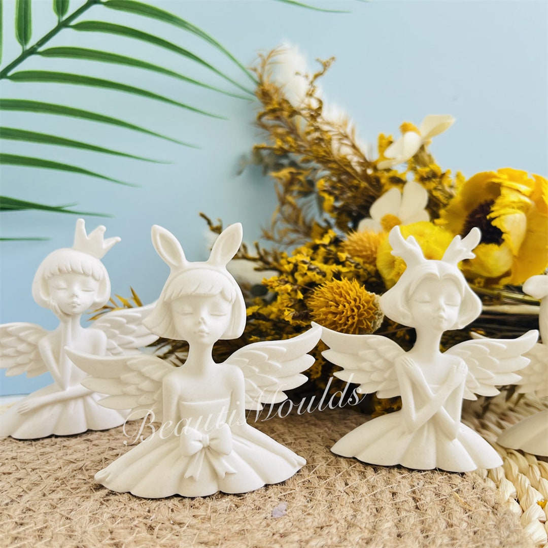 Silicone Mold Angel Girls ,angel Wings, Praying ,wish ,thinking Home ...