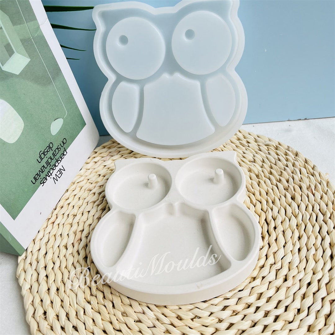 Tray Silicone Mold Owl Dish Mold , Home Table Decoration Moulds ...