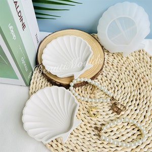 Shell Shape Tray Silicone Mold Home Decorative Scallop Jewelry Tray ...