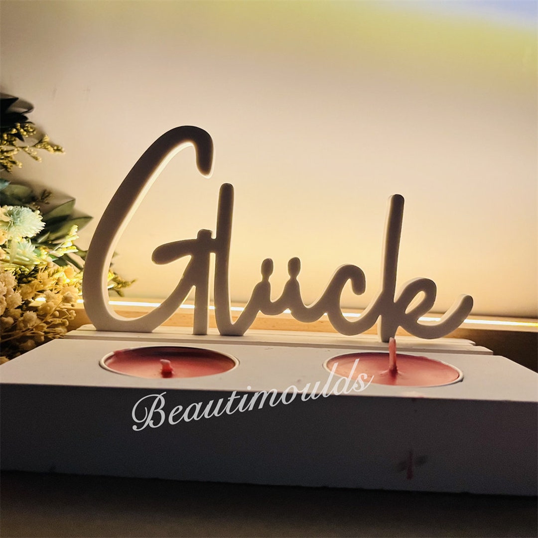 Silicone Mold , GLUCK Slider Insert Mold , Tea Light Holder Decor ...