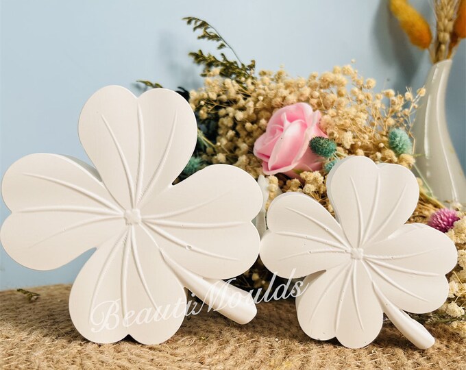 Silicone Mould - Four Leaf Clover , Luck Flower, Luck Clover , Spring ...
