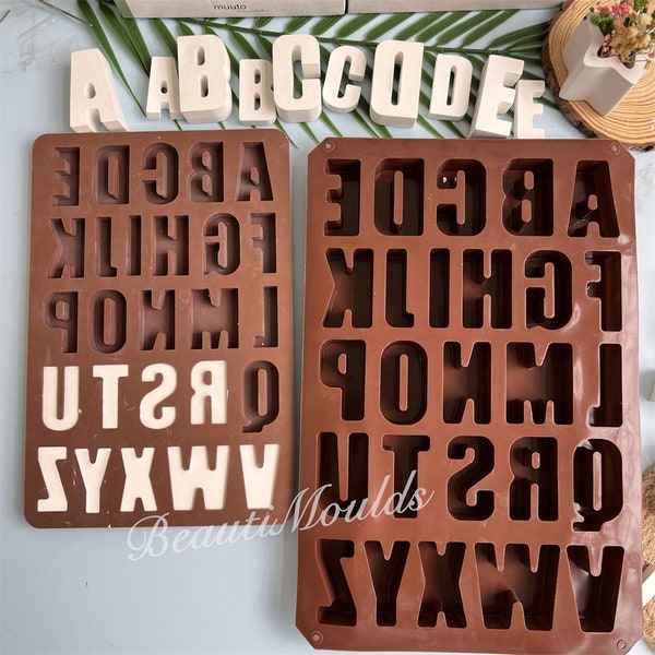 Letter Alphabet Silicone Molds - Etsy