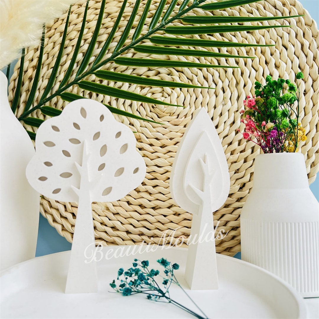 Trees Silicone Mold, Tree Decorative ,cement Concrete Jesmonite Raysin ...