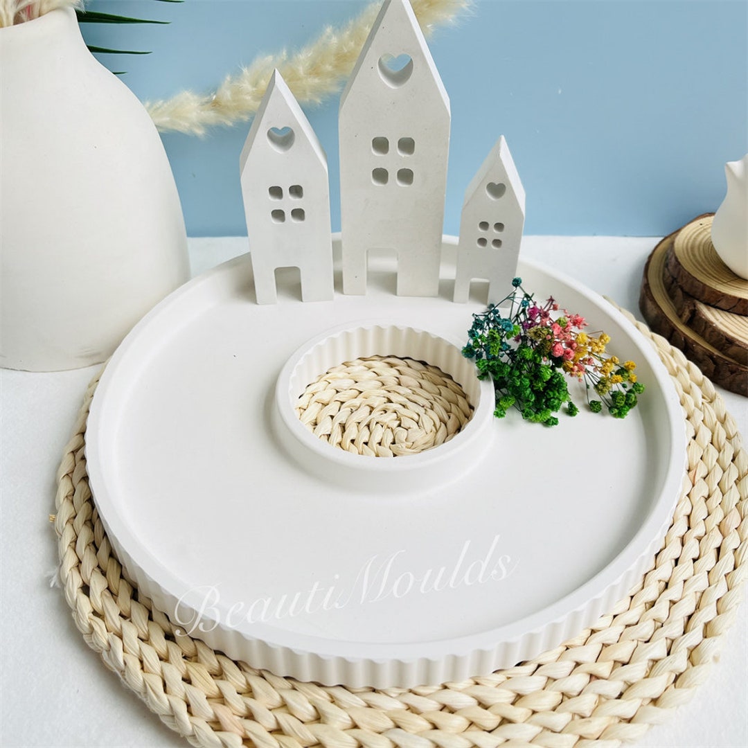 25cm Stripe Tray Mold With Groove , Casting Plate Silicone Mold, Large ...