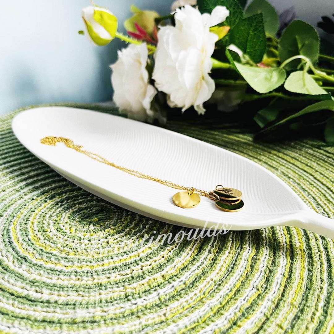 Silicone Mold , Large Leaf Tray Mold Leaf Shape Jewelry Trinket Tray ...